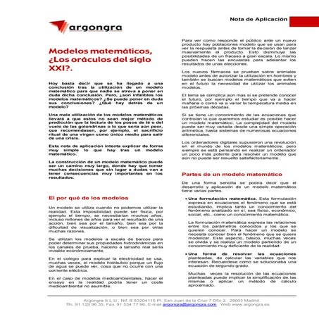 Modelos matematicos | PDF