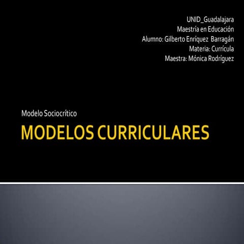 Modelo sociocritico | PPTX