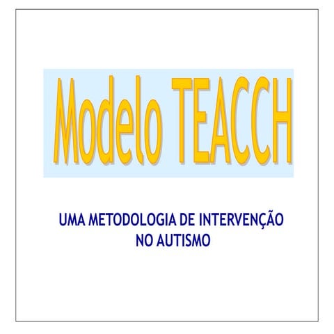 Modelo teacch | PDF