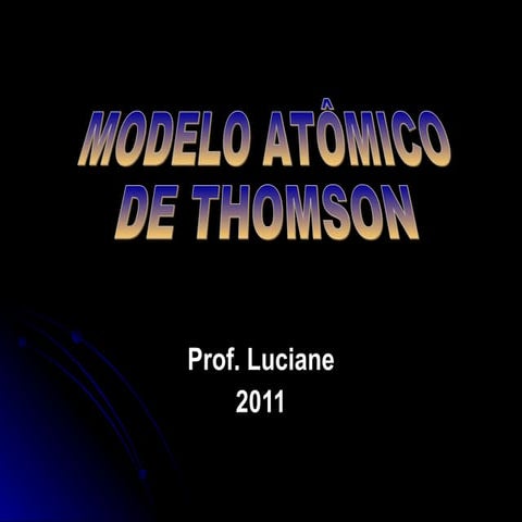 Modelo thomson 2011 | PPS