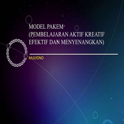 Model pakem | PPTX