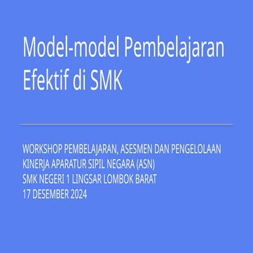 Contoh Model Pembelajaran Efektif di SMK.pptx