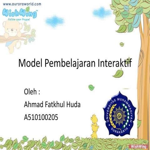 Model pembelajaran interaktif | PPTX