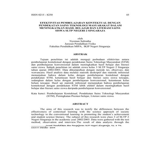 Model pembelajaran ipa | PDF