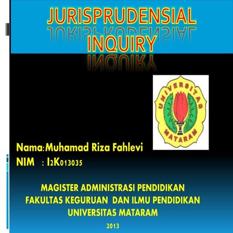 Model pembelajaran jurisprudensial inquiry | PPTX