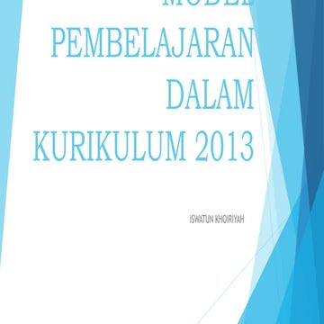 Model Pembl Kur 2013.pptx | Free Download
