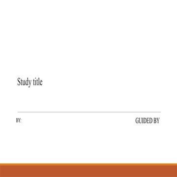 Model PPT-1.pptx for research protocol or | PPTX