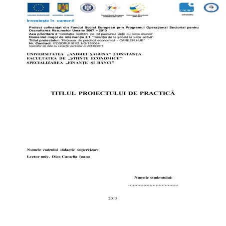 Model proiect fb an 1 | DOCX