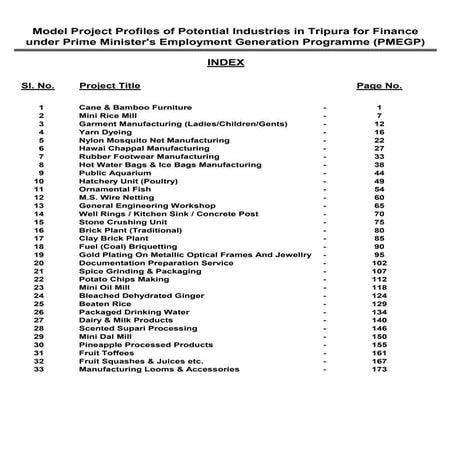 Model Project Profiles | PDF