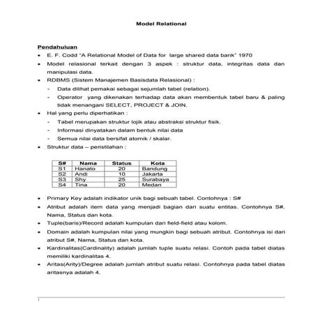 Model relational | PDF
