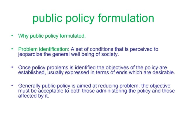POLICY MAKING PROCESS | PPT