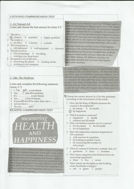 C2 writing test third term | PDF