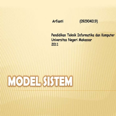 Model sistem | PPTX