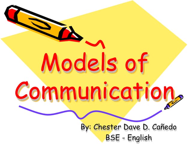 Models-of-Communication (Oral Communication ) | PDF