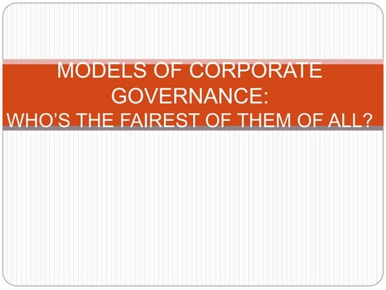 KING IV Report On Corporate Governance In South Africa Part I | PPTX