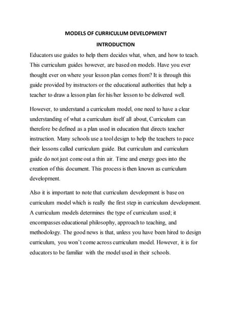Wheeler model of curriculum development | PPTX | Educational Assessment ...