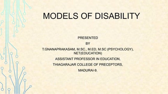 Social model of disability | DOCX | Education