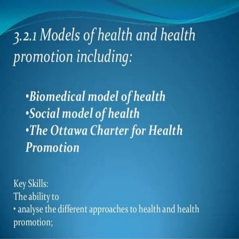 Models of health | PPTX