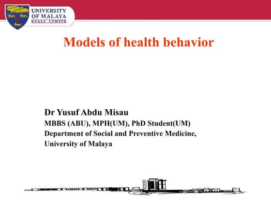 Chapter 11 health behavior theories | PPT