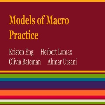 Models of macro practice | PPT