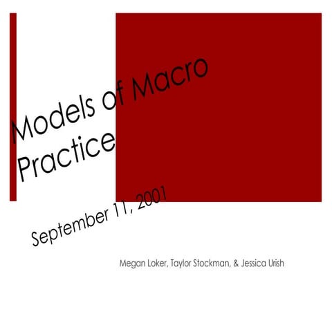 Models of macro practice | PPTX