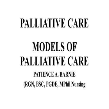 Comprehensive Guide to Palliative Care Models: Hospital, Home, Hospice ...