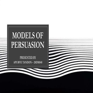 Models of persuasion | PPTX