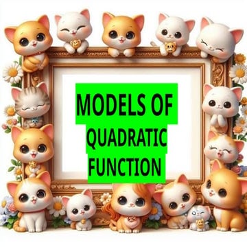 MODELS OF QUADRATIC FUNCTION-Grade 9.pptx