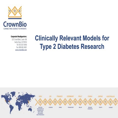 Clinically Relevant In Vivo Models for Type 2 Diabetes Research | PPTX
