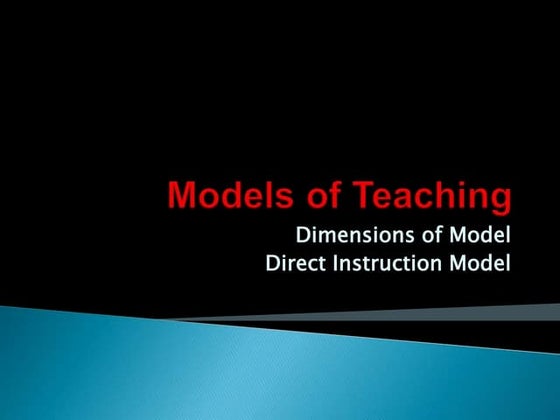 MODELS OF TEACHING | PDF | Educational Assessment | Education