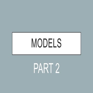 Models part 2 | PPT