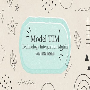 MODEL TIM (Technology Integration Matrix) | PDF