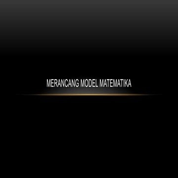Model turunan | PPTX