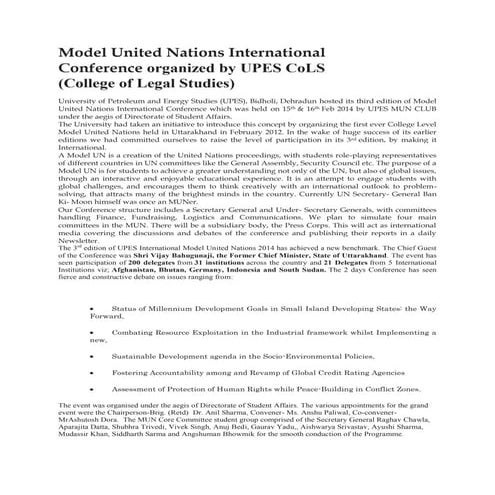 Uganda model united nations | DOCX