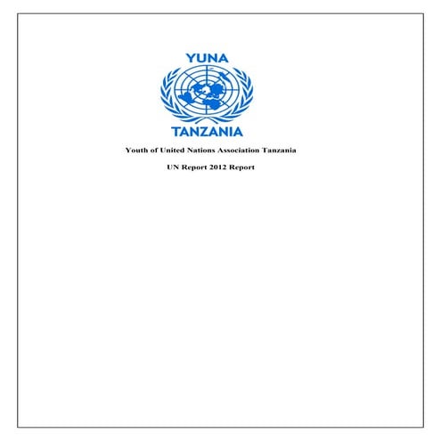 Model un report 2012 first draft | PDF