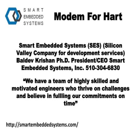Modem for hart hart modem- hart devices solution- hart stack for ...