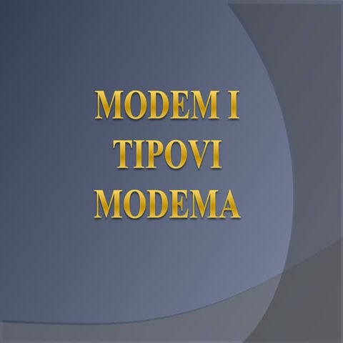 Modem i tipovi | PPT