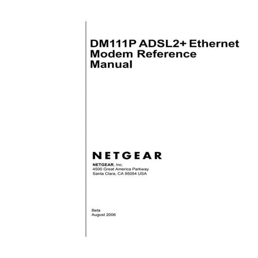 Modem net gear dm 111 | PDF