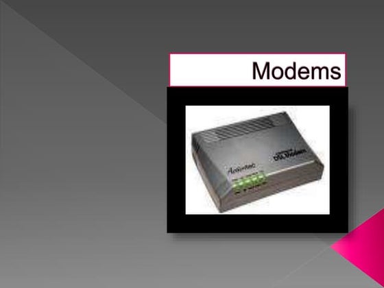 Fiber Optic Modems and Its Working | PPT