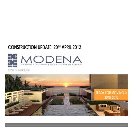Modena Construction Update April 2012 | PDF