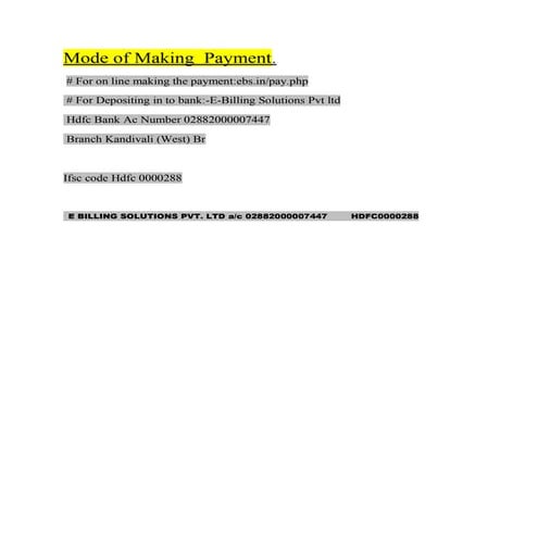 Mode of making payment(1) | PDF