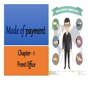 Mode of payment in hospitality/hotel industry | PPT
