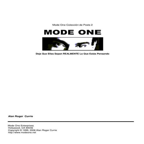 Mode one la historia detrás de la filosofía mode one | PDF