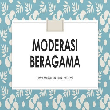 Moderasi Beragama Pendidikan Islamm.pptx