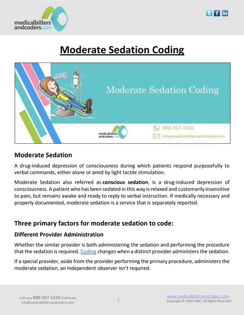 Moderate Sedation Coding Ppt