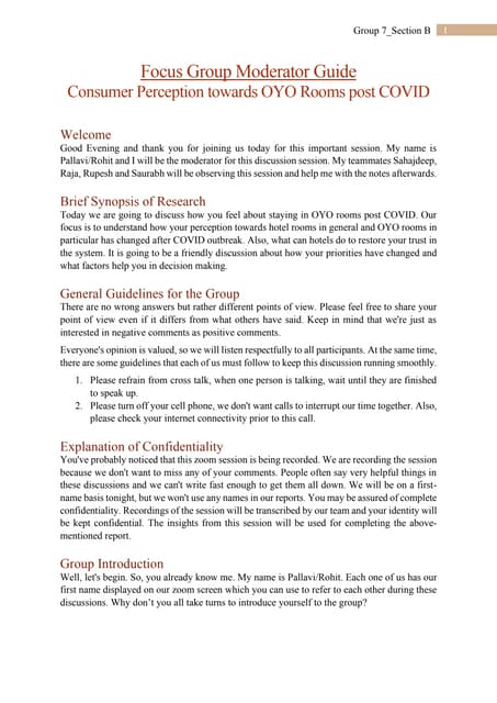Transcript of Focus Group Discussion | PDF