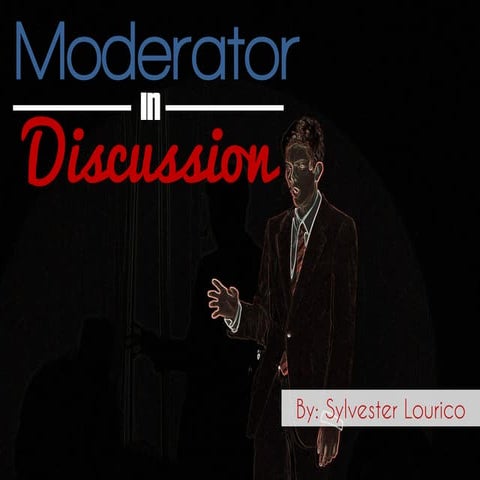 Moderator in Discussion | PDF