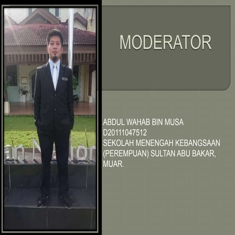 Moderator wahab | PPT