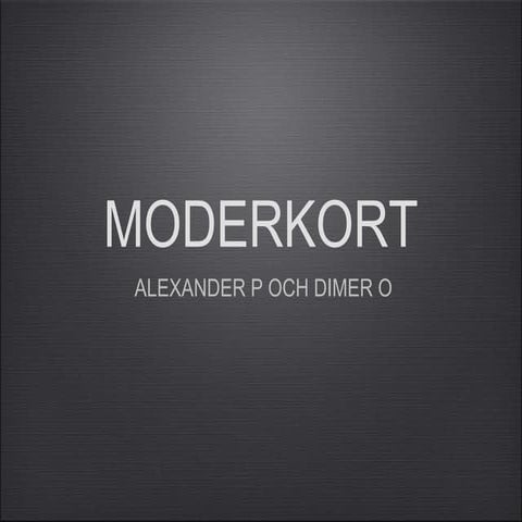 Moderkort presentation Alexander Och Dimer | PPT