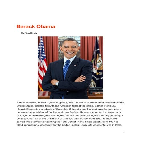 President Barack Obama | PPT